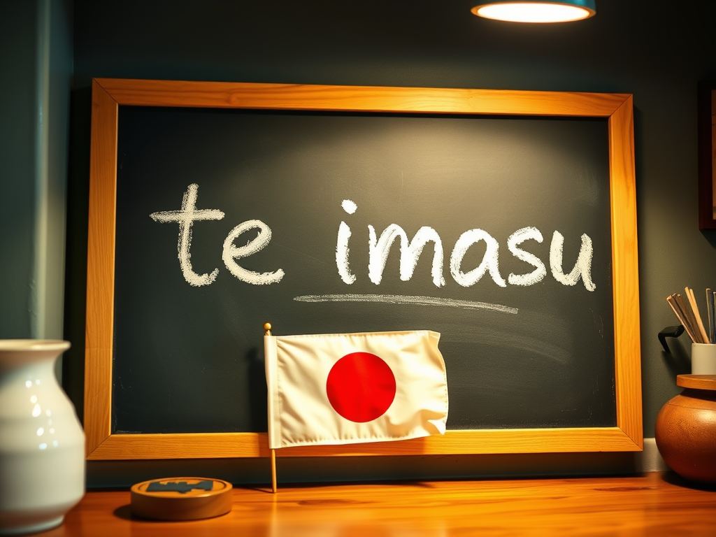 şimdiki zaman~te imasu - japonca - Japanese present/future tense
